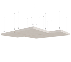 Nuvens Acústicas da Linha FlexFoam: Veja nossos produtos | FlexAcustic